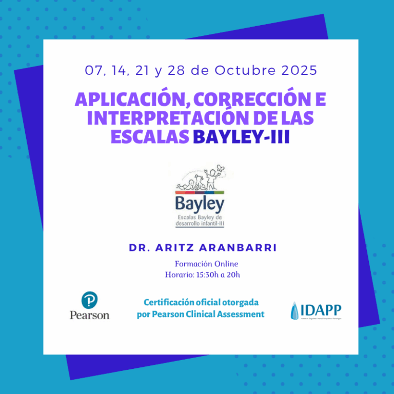 Curso oficial: Aplicación, corrección e interpretación de las Escalas ...